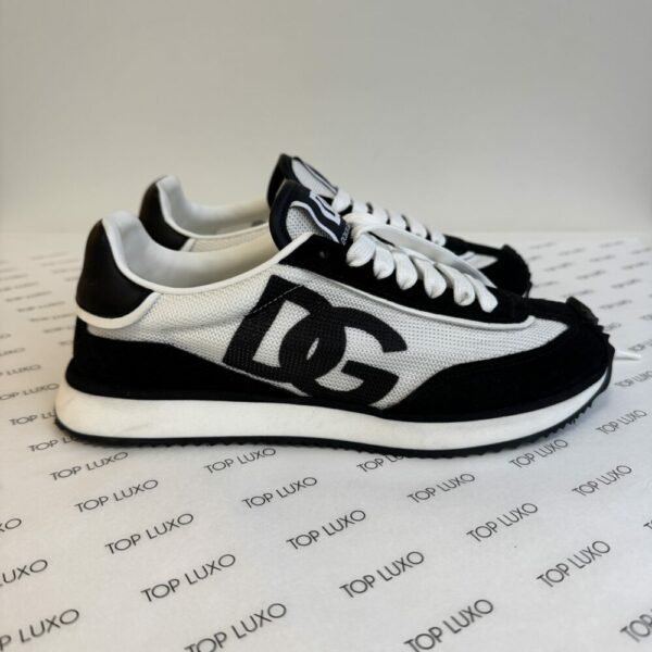 36 Tenis DG black and white - Top Luxo
